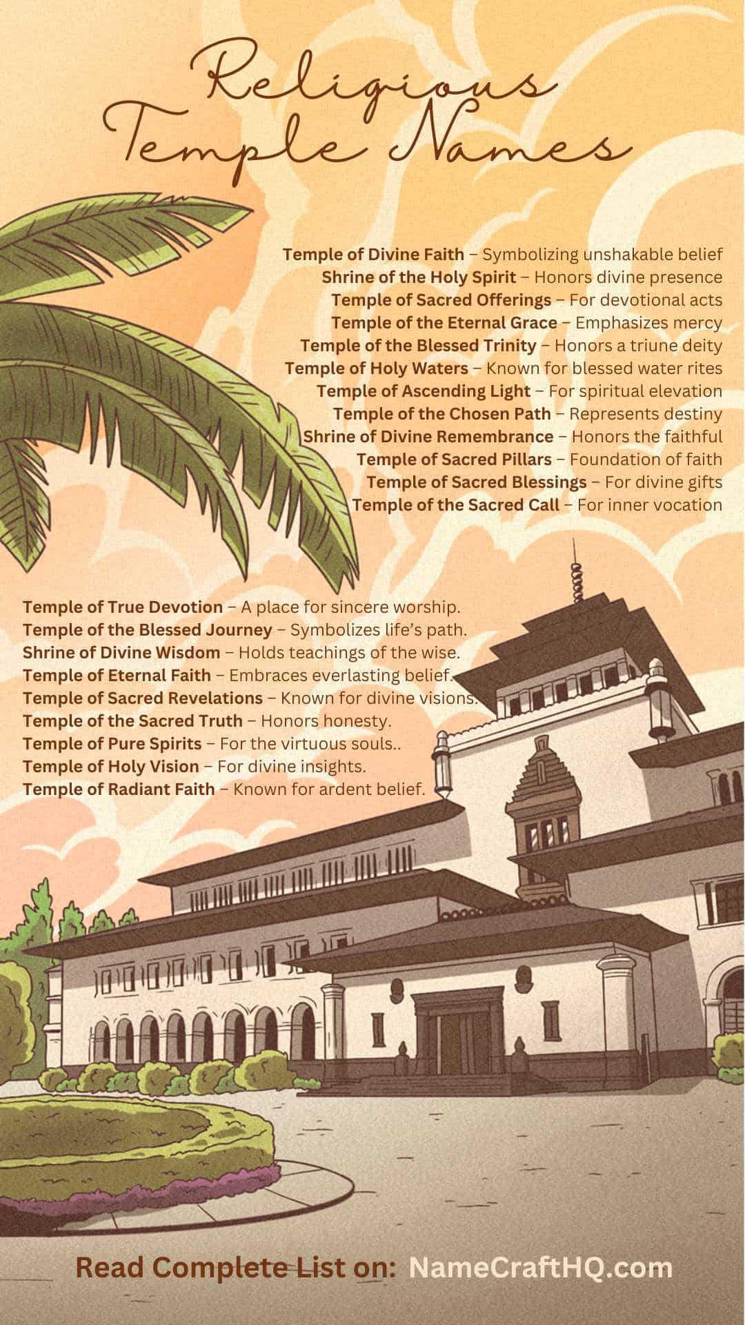 Temple Names: 300+ Sacred Temple Name Ideas & Generator