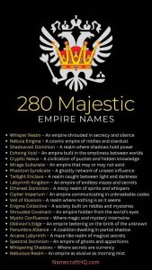 280 Empire Names To Transform Your World Building Instantly