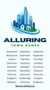 270 Alluring Town Names & Generator for a Thriving Community