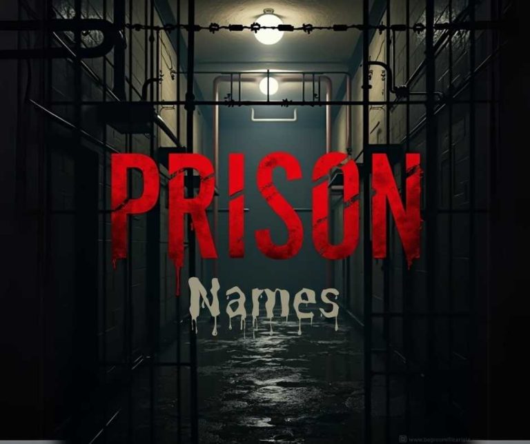 740 Chilling Prison Name Ideas That'll Make Anyone Shudder