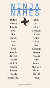 275 Badass Ninja Names for Your Next Fiction Project