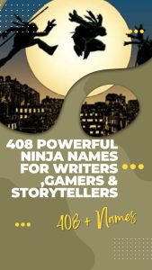 275 Badass Ninja Names for Your Next Fiction Project