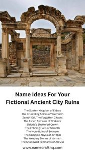 150 Ruin Names That Will Transform Your Fiction Instantly