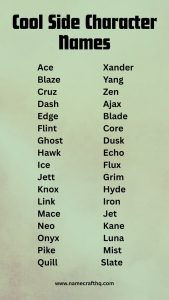 310 Memorable Side Character Name Ideas That Steal the Show