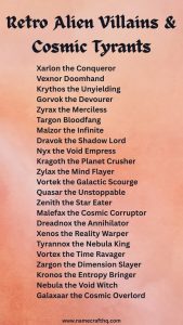 499 Cosmic Alien Names to Inspire Your Next Sci-Fi Character
