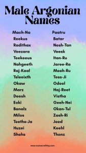 500 Unique Argonian Names for Your Elder Scrolls Adventure