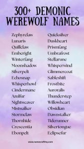 300 Savage Werewolf Names for Your Next Character