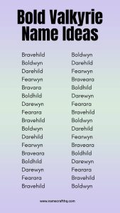 180+ Bold Valkyrie Names With Meanings (For Fearless Souls)
