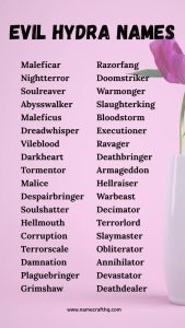 200 Menacing Hydra Name Ideas for the Multi-Headed Monster